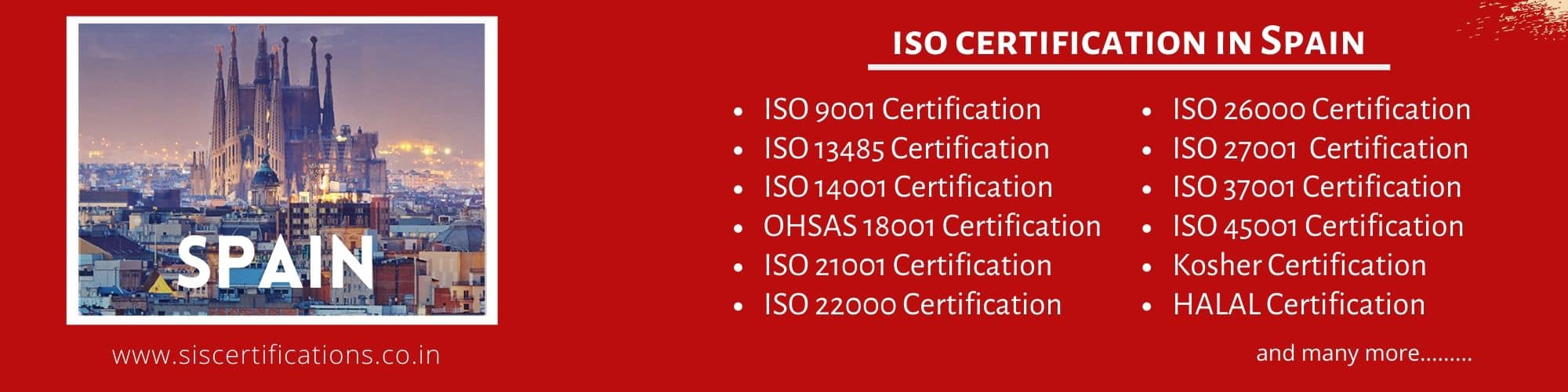 ISO Certification in Spain | Get ISO Certification in Spain | SIS ...